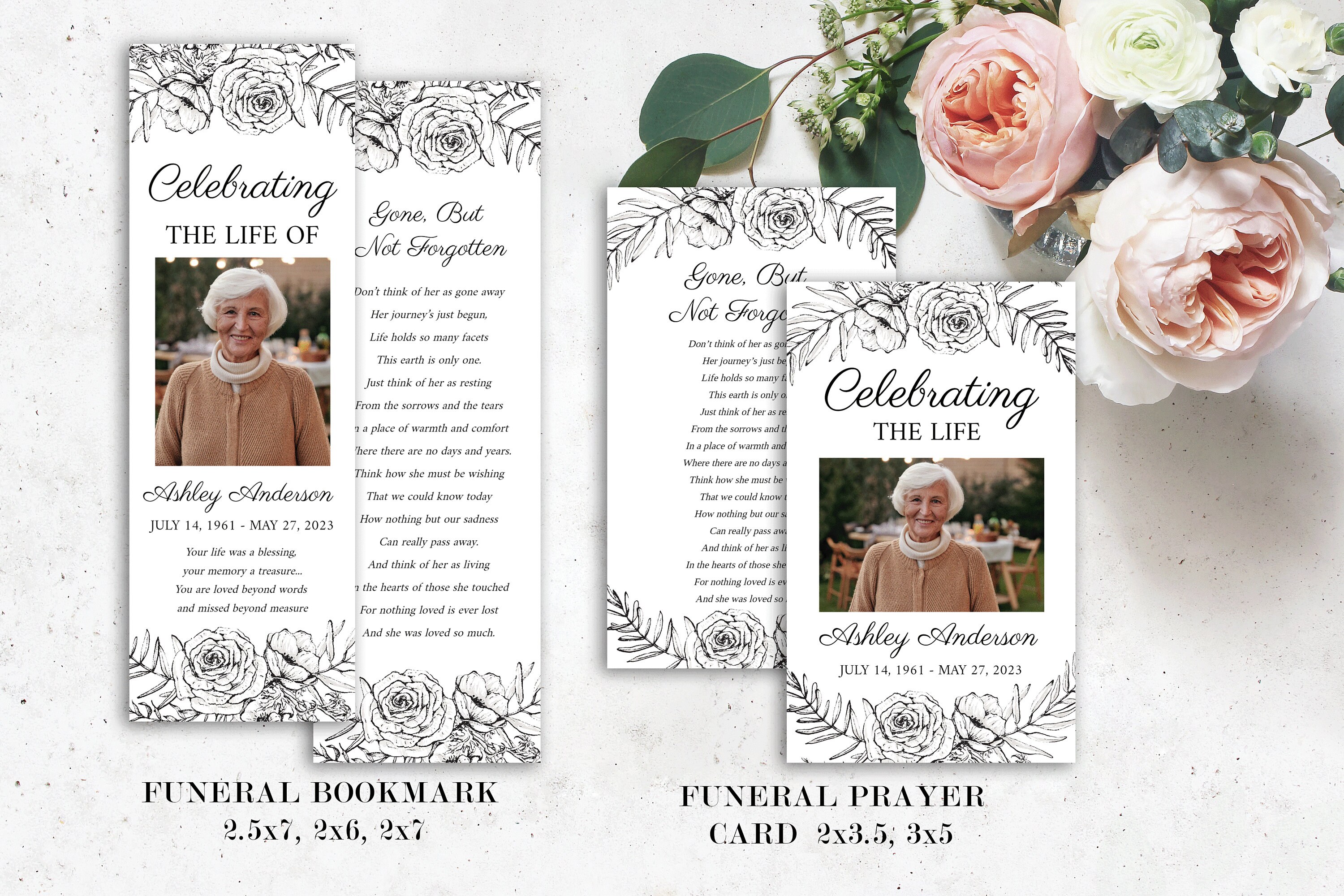 Editable Funeral Bundle Memorial Package Celebration of Life - Etsy
