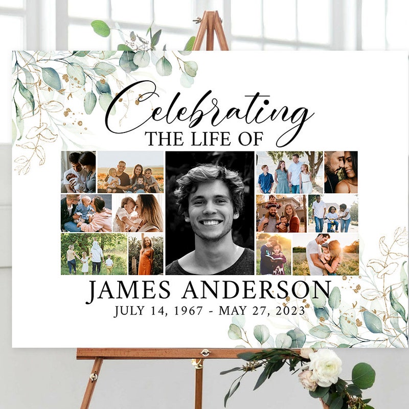 Memorial Photo Sign - Etsy