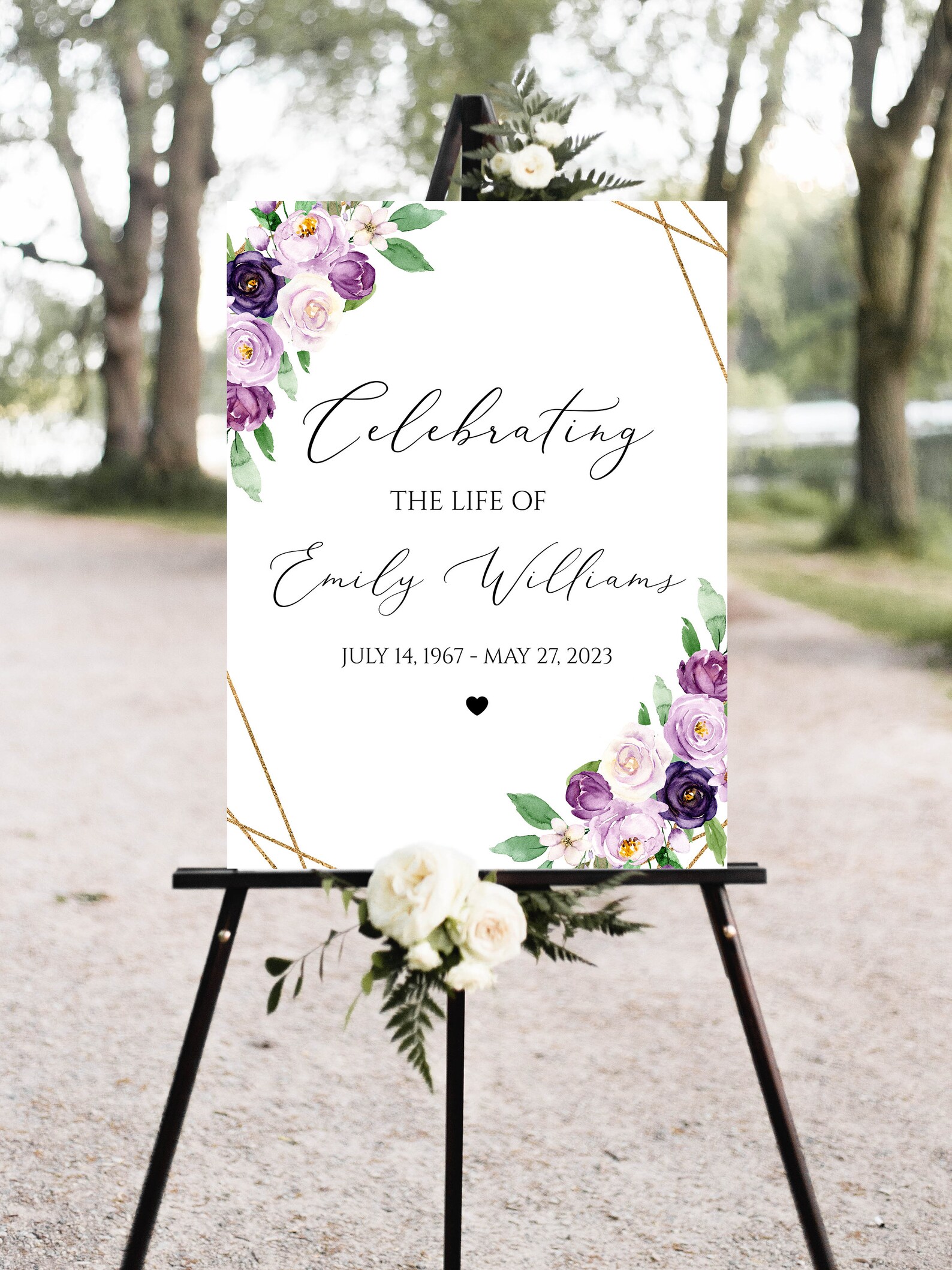 Celebration of Life Welcome Sign Funeral Welcome Sign in - Etsy
