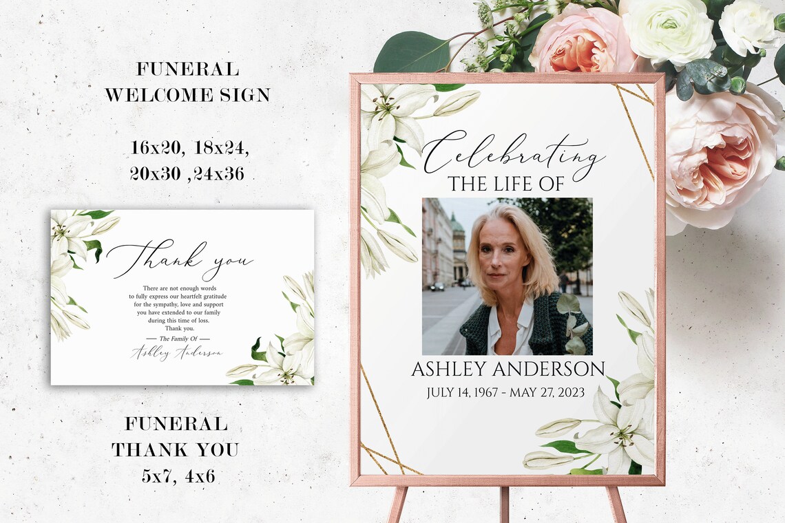 Editable Funeral Bundle, Memorial Package, Celebration of Life Package ...