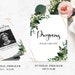 Editable Greenery Gold Funeral Bundle, Memorial Package, Celebration of ...
