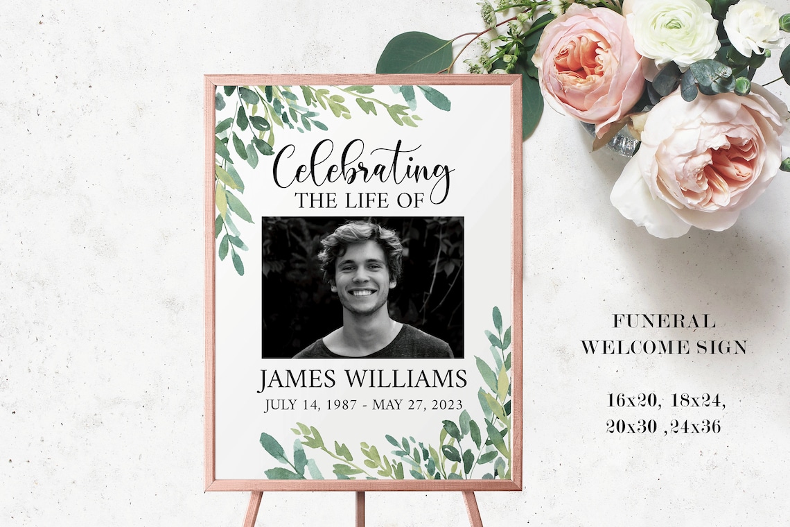 Editable Funeral Bundle Memorial Package Celebration of Life | Etsy