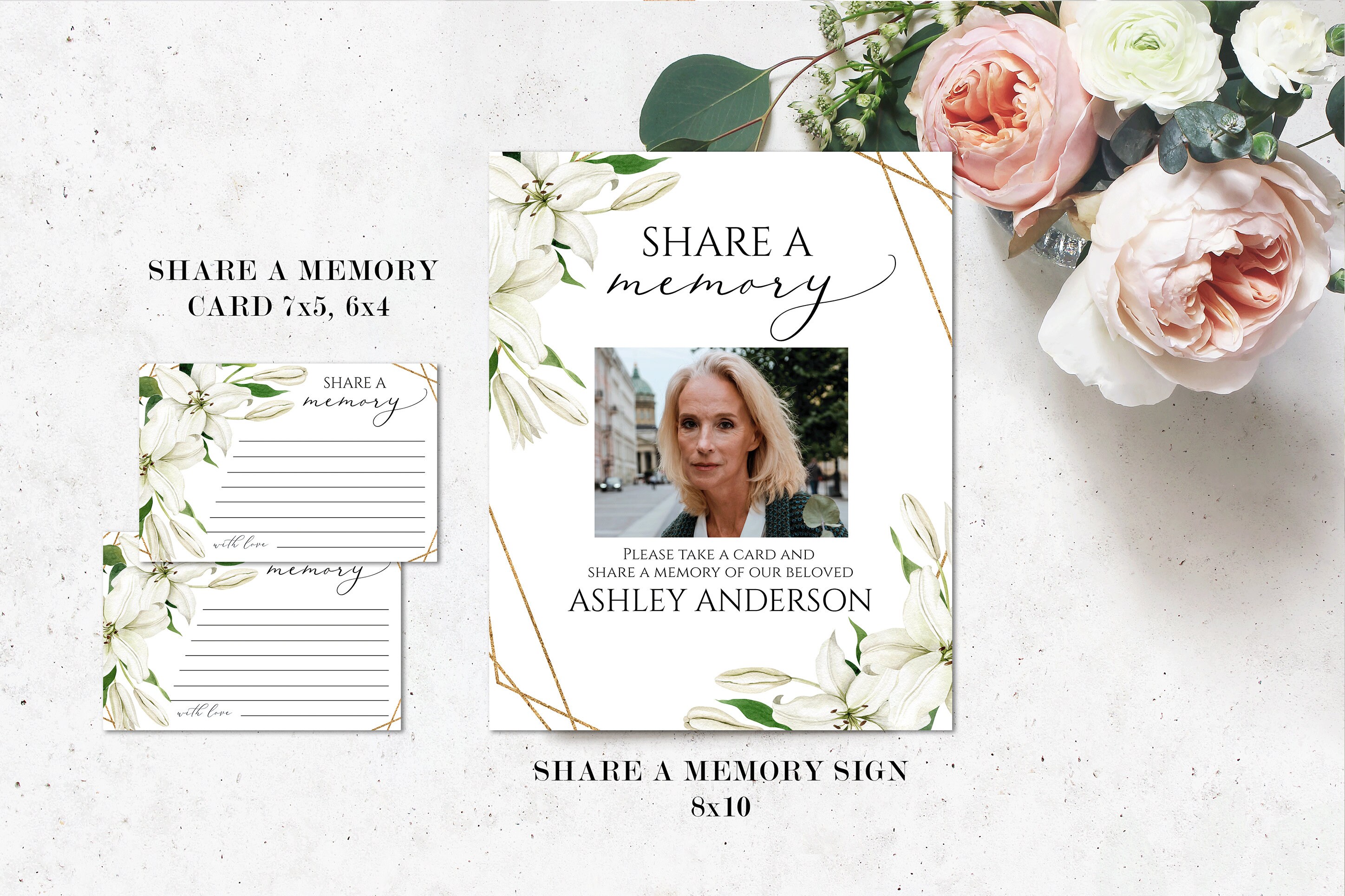 Editable Funeral Bundle, Memorial Package, Celebration of Life Package ...