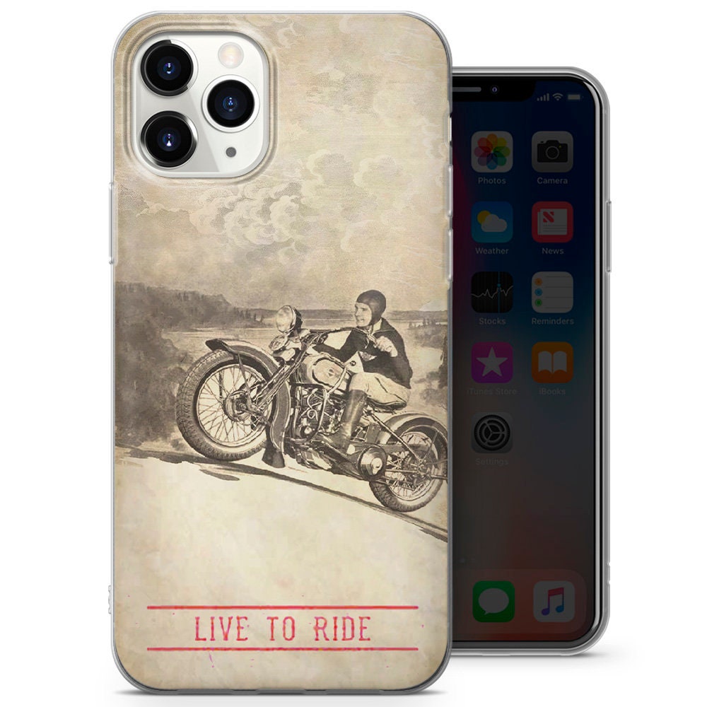 Vintage motorcycle Phone Case Biker Cover suitable for iPhone | Etsy