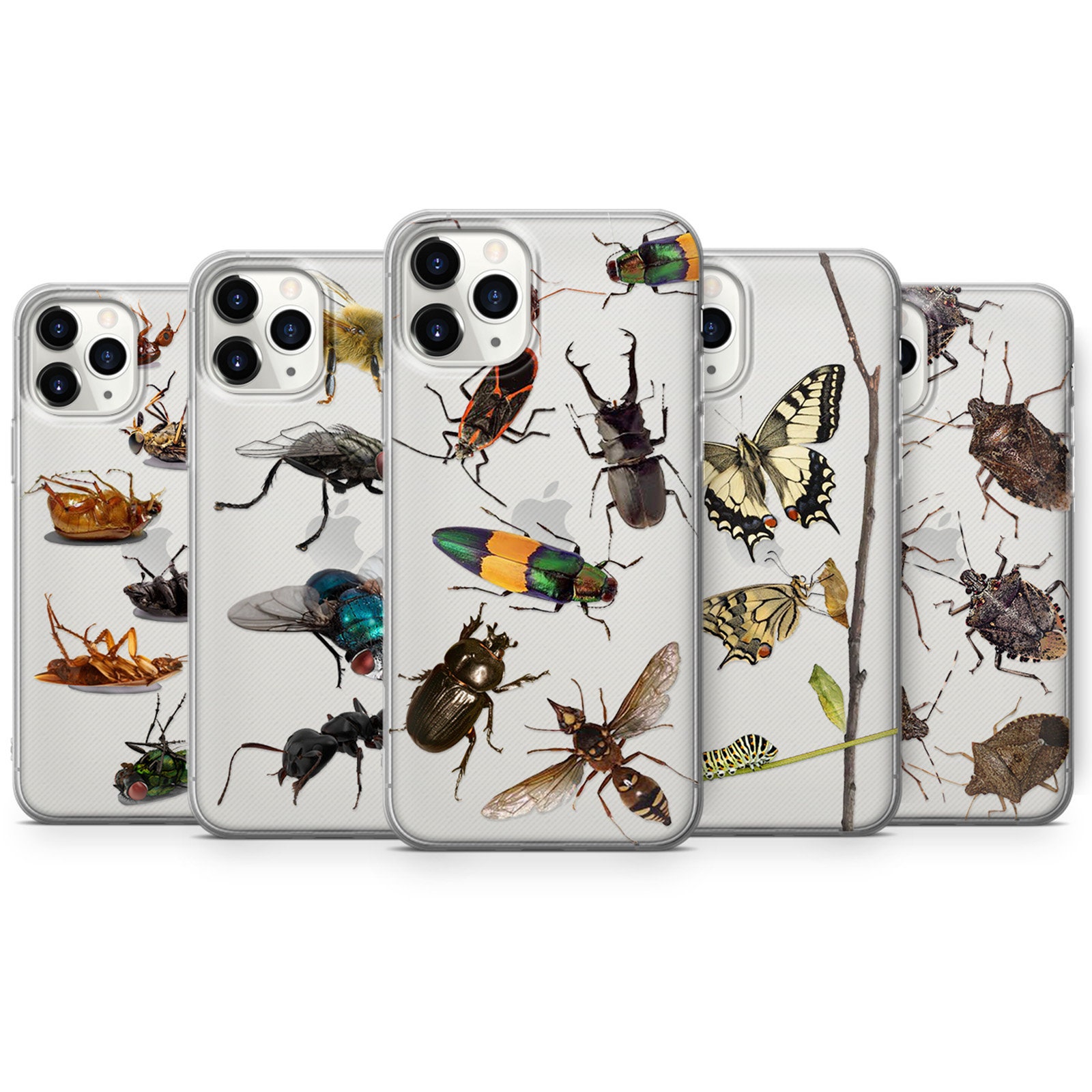 Bugs Transparent Phone Case Funny Cover for Iphone 13 Pro 12 - Etsy