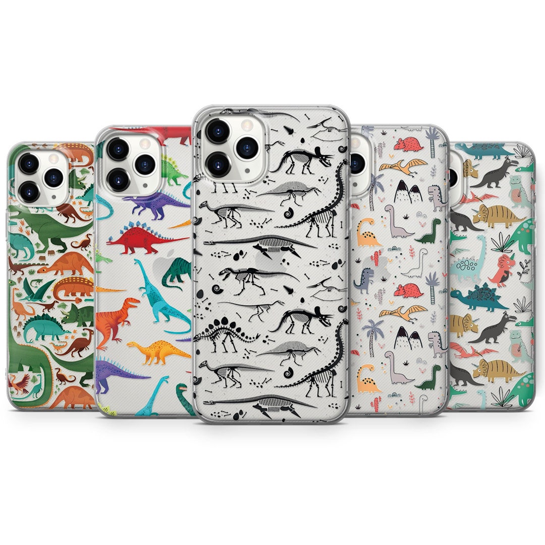 Dino Phone Case Dinosaur Cover Transparent Cover Suitable for iPhone ...