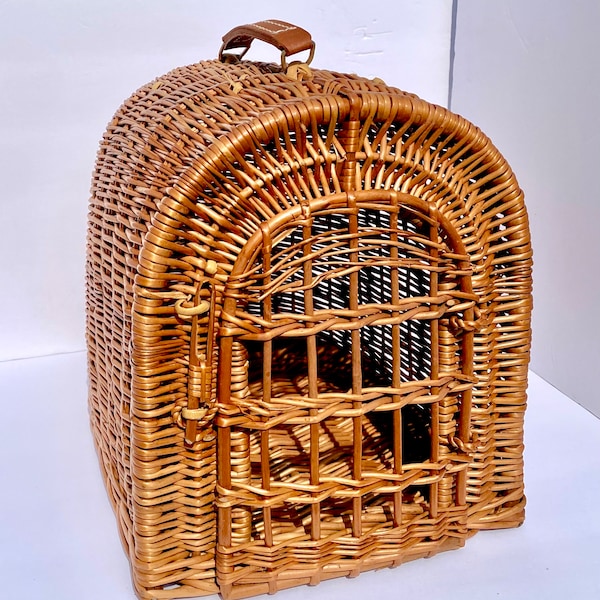 Wicker Cat House - Etsy