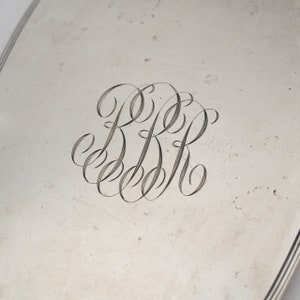 Antique Reed Barton Sterling Silver Hand Mirror Hair Brush Dresser Set ...