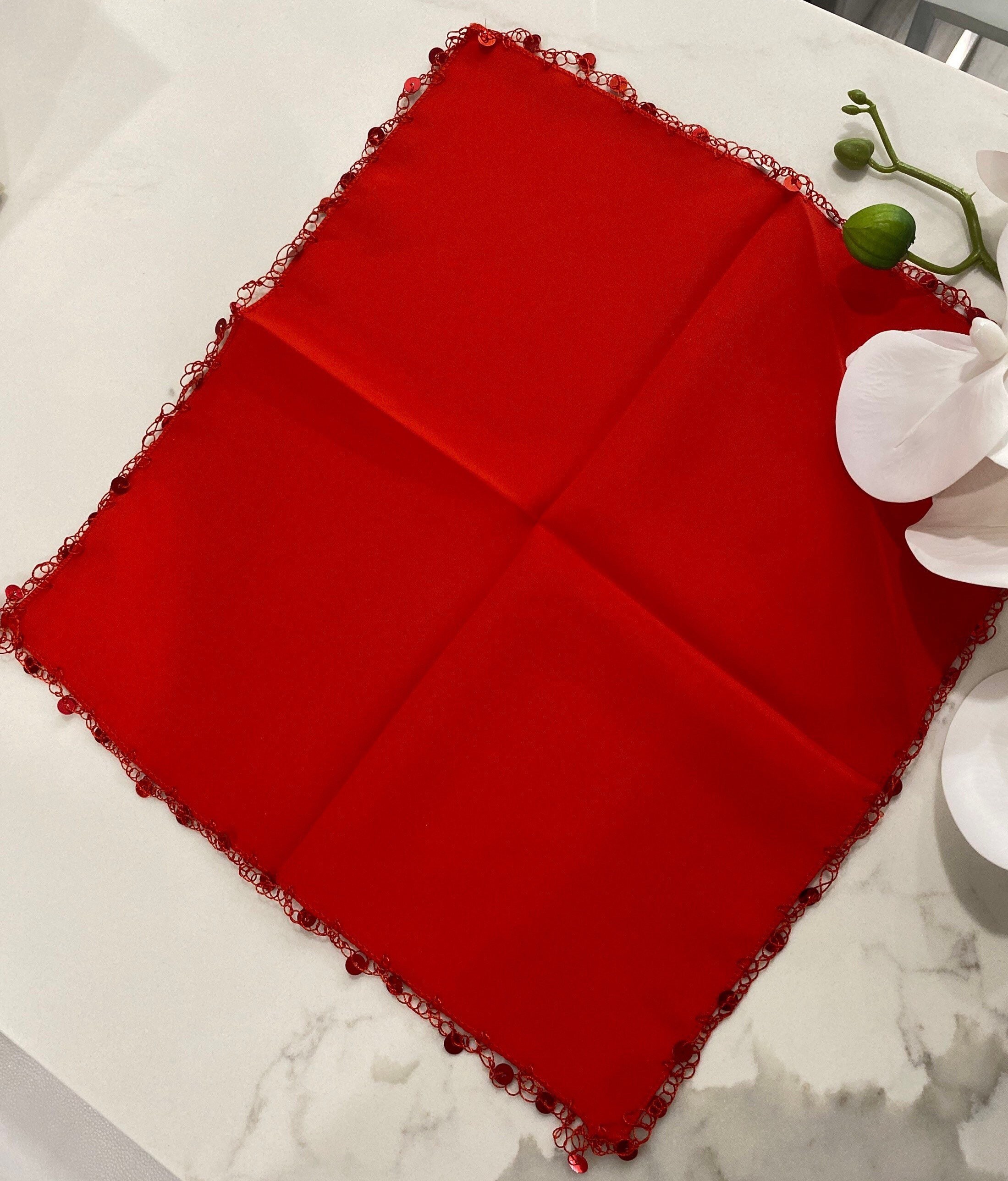 Mindil Shami Handkerchief Dancing Traditional Red/white for Wedding ...