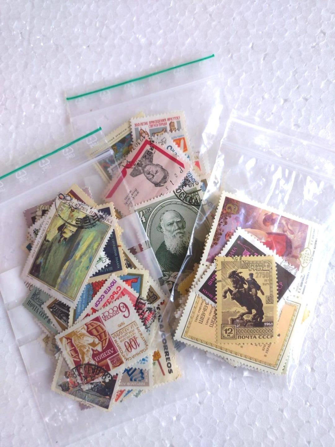 Surprise Stamp Pack – 50 Vintage Stamps From Around the World - Etsy