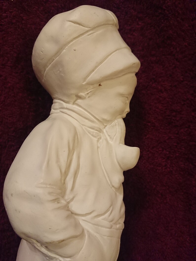 Figure Statue Boy With a Pipe or Boy Comme Like Papa. - Etsy