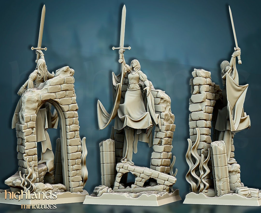 Lady of the Lake, Highlands Miniatures, Kingdom of Equitaine, 9th Age ...