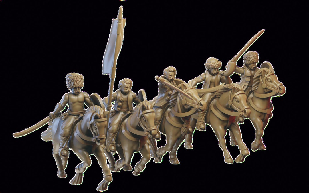 Cossack Cavalry [5 Models], League of Slavia, Ilhadiel, 9th Age, WAP ...