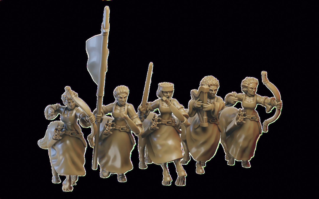 Female Centaurs X5, Ilhadiel, Order of the Ancients, Equitaine, 9th Age ...