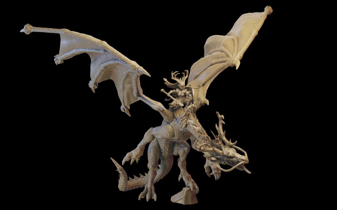 Lord on Forest Dragon, Ilhadiel, Wood Elves, Sylvan, 9th Age, WAP ...