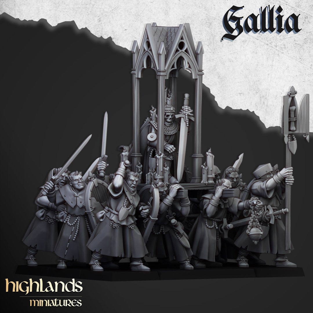 Grail Pilgrims and Reliquae, Highlands Miniatures, Gallia, Medieval ...
