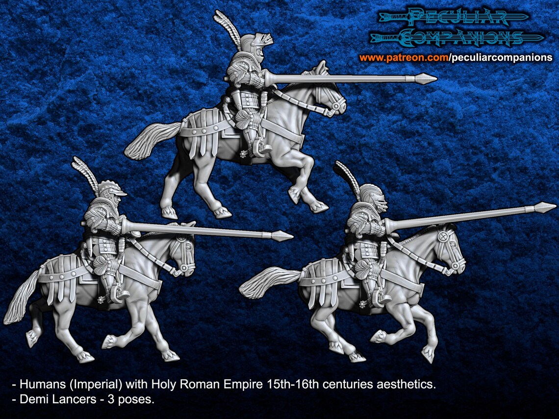 Demi-lancers X6 Light Cavalry Peculiar Companions Empire of - Etsy