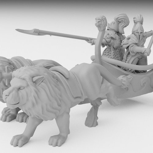 Lion Barbarian Dnd Hero 28mm Dungeons and Dragons - Etsy