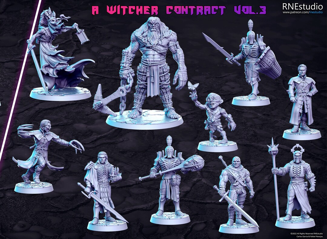 A Witcher Contract V3 [10 Models] - Etsy