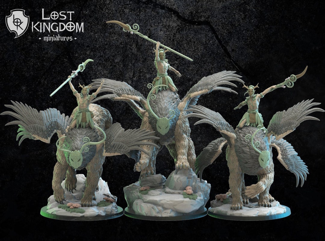 Hundun Riders [3 Models], Lost Kingdom, Mori Elves, Wood Elves, WAP ...