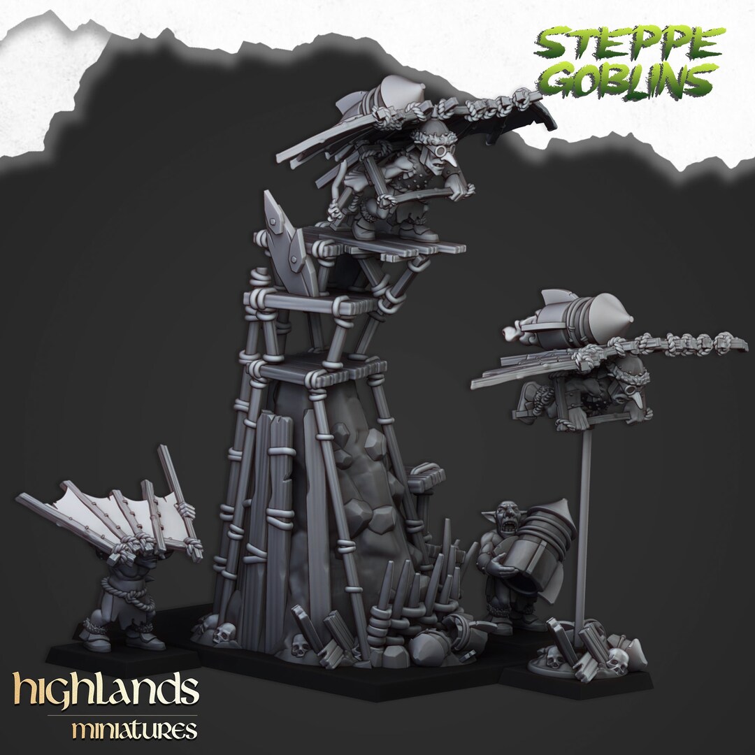 Flying Goblin Tower, Highlands Miniatures, Orcs and Goblins, 9th Age ...