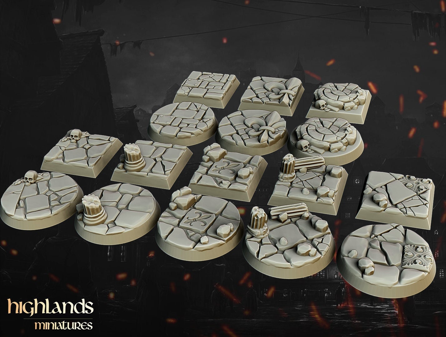 Cobblestone Cathedral Bases Highlands Miniatures Warriors of - Etsy UK