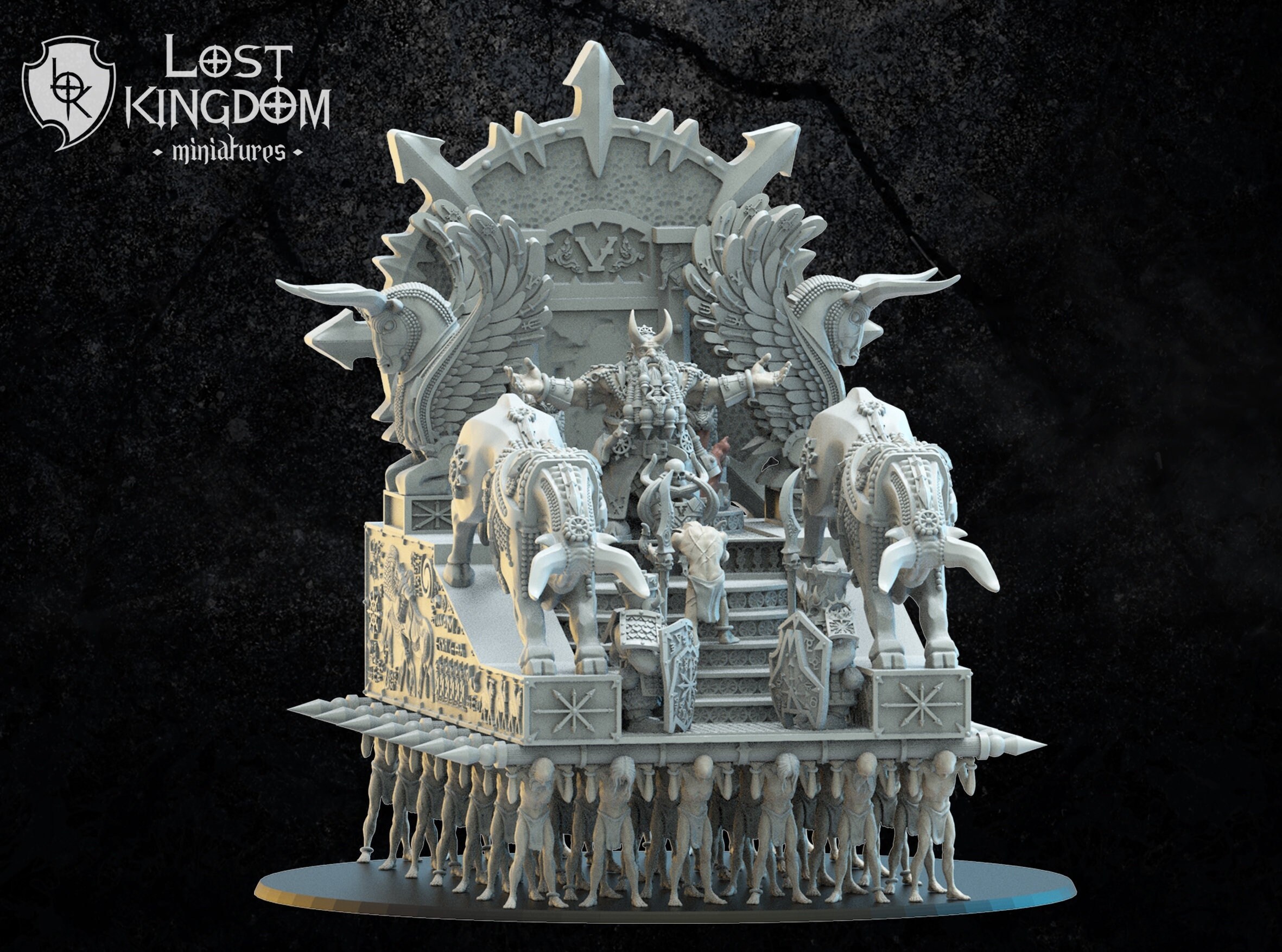 Chaos Dwarfs Resin Miniatures Lost Kingdom Miniatures Palanquin Assur ...