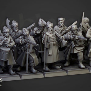 Harbor Streltsy, Highlands Miniatures, Empire of the Sun, Boyar, 32mm ...