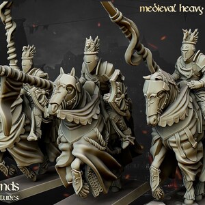 Medieval Heavy Cavalry, Highlands Miniatures, 9th Age, Equitaine ...