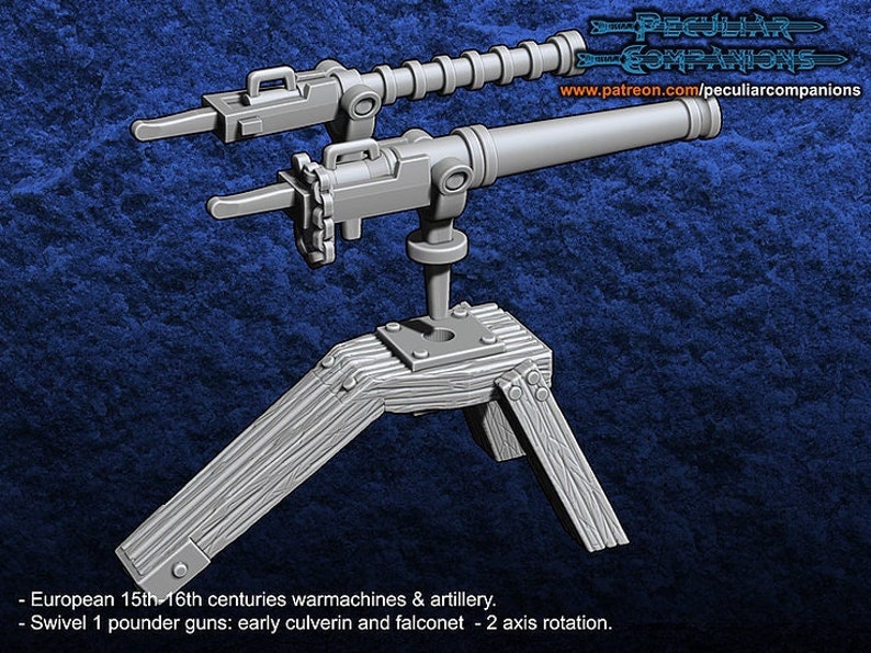 Swivel Gun and Crew, Holy Roman Empire, Peculiar Companions, 28mm ...