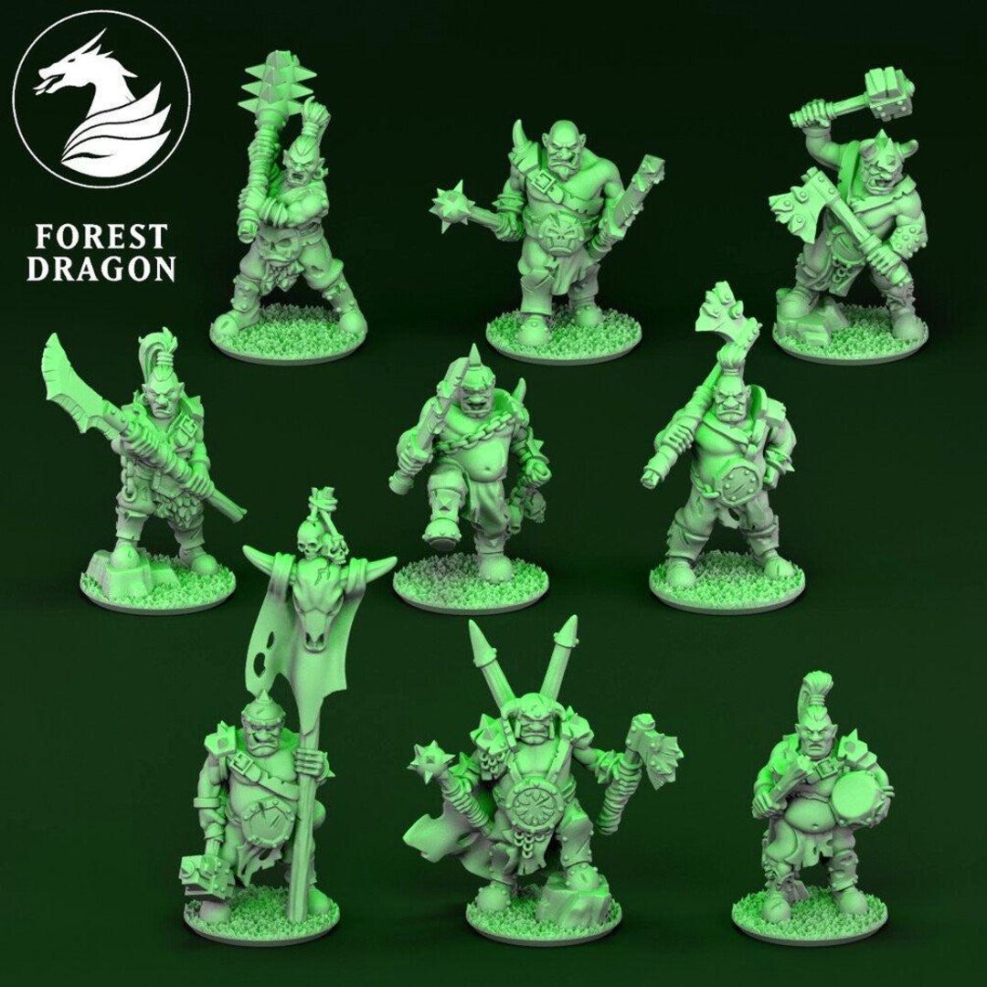 Ogres, 10mm, Forest Dragon, Orcs and Goblins, Wargaming, Small Scale ...