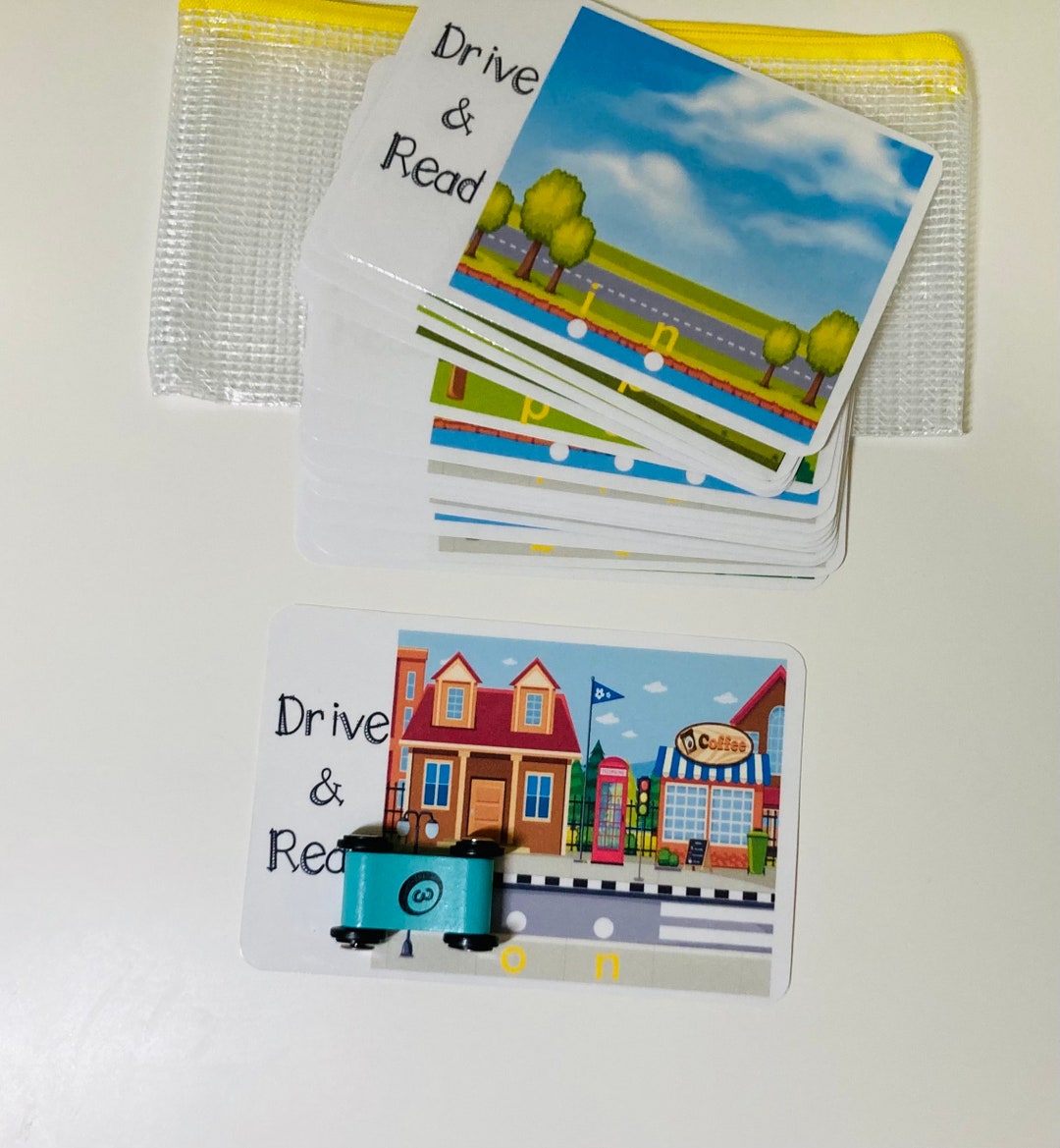 Drive and Read Busy Bag Blending Letters CVC Words Busy Bag - Etsy