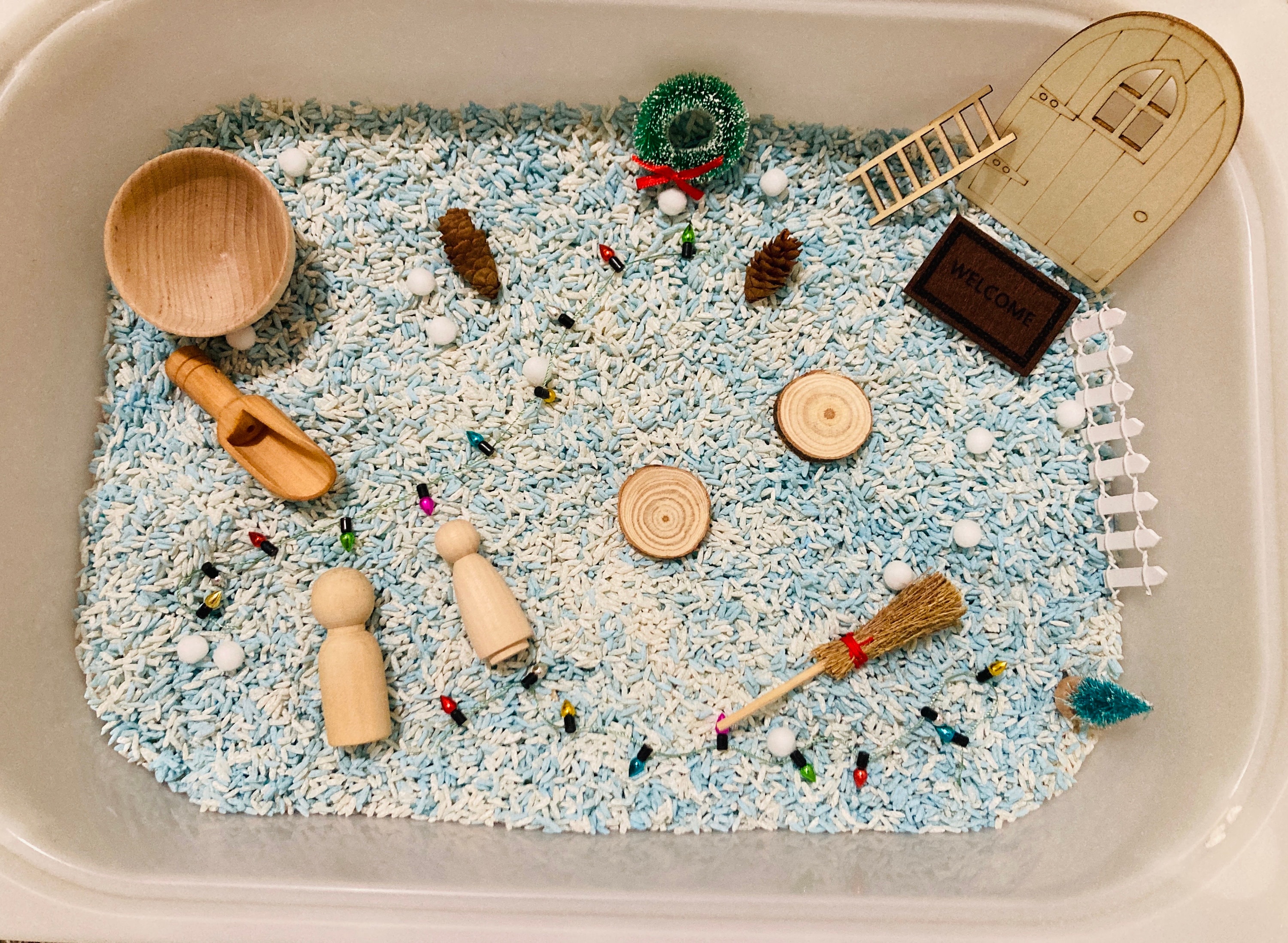 Winter Wonderland Sensory Bin/ Montessori/ Sensory Play/ Christmas ...