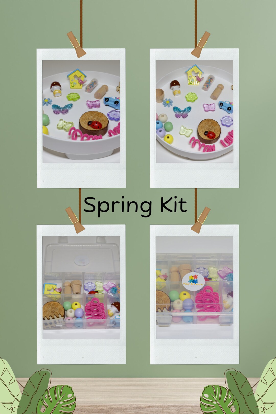 Spring Sensory Play Loose Parts/ Spring Kit for Sensory Bins/gift for ...