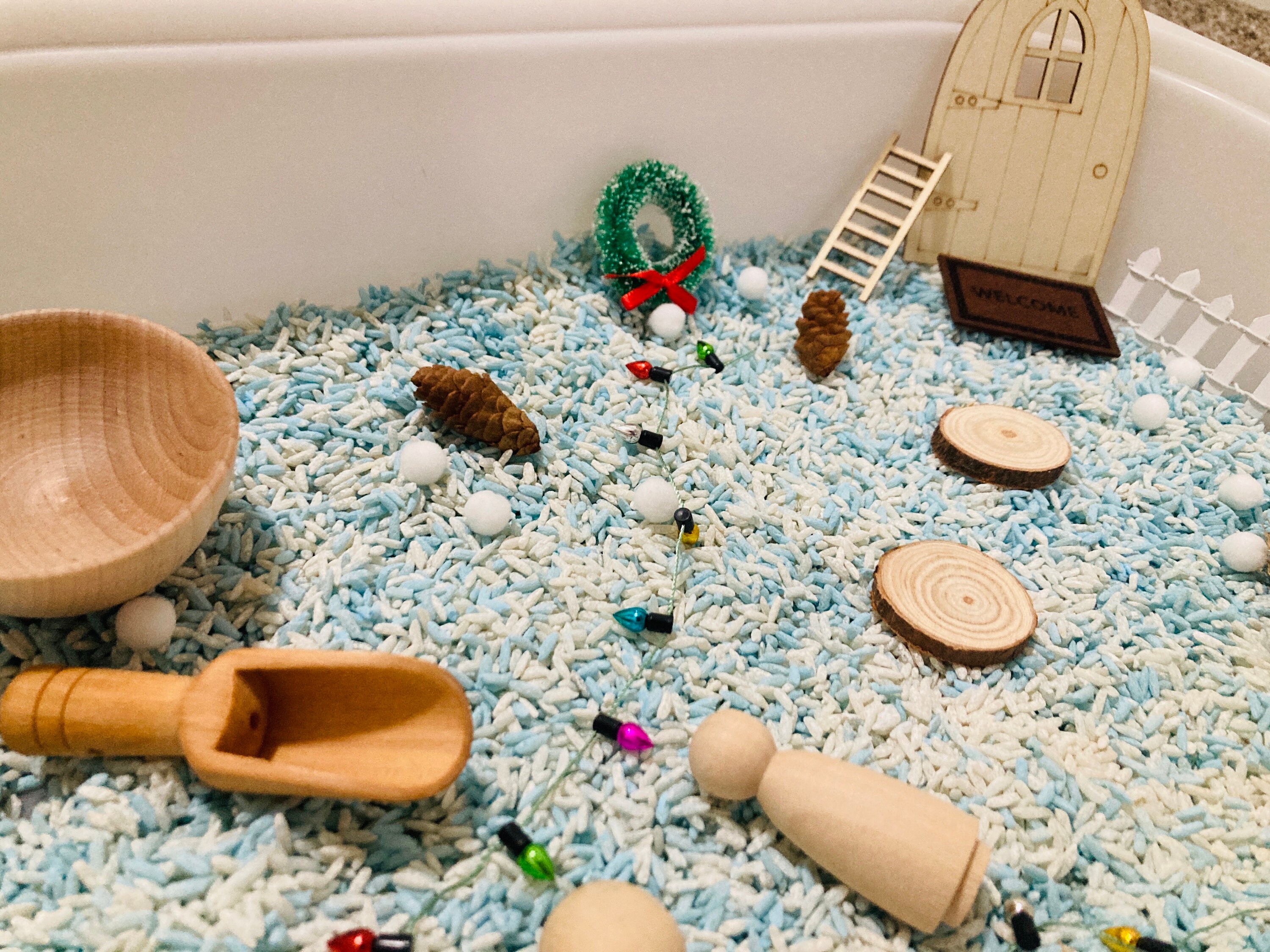 Winter Wonderland Sensory Bin/ Montessori/ Sensory Play/ Christmas ...