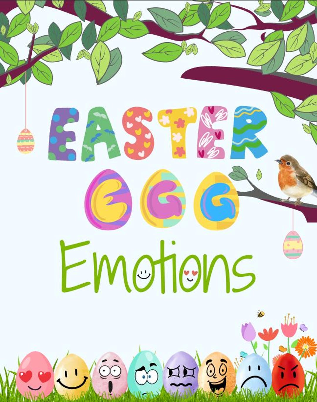 Easter Egg Emotions- Emotion Recognition - Etsy