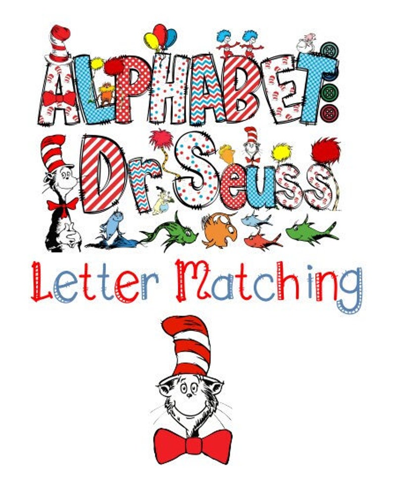 Dr Seuss Letter Matching Activity/the Cat in the Hat Letter Activity ...