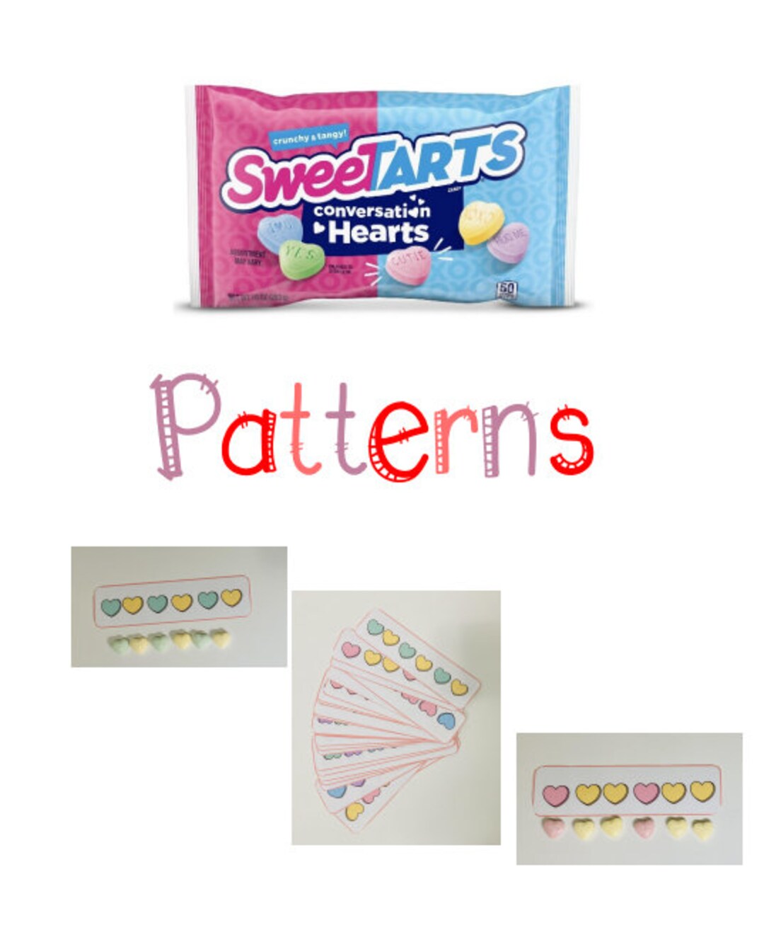 Valentine's Day Patterns With Sweetarts/valentine's Day Hands-on ...