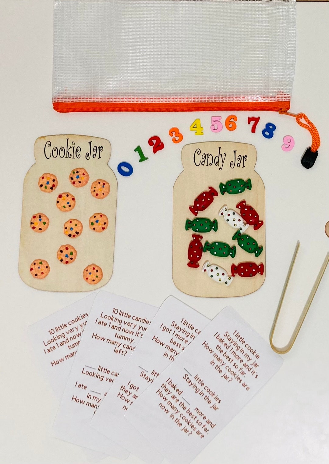 Addition & Subtraction Busy Bag/cookie Jar Busy Bag/candy Jar Busy Bag ...