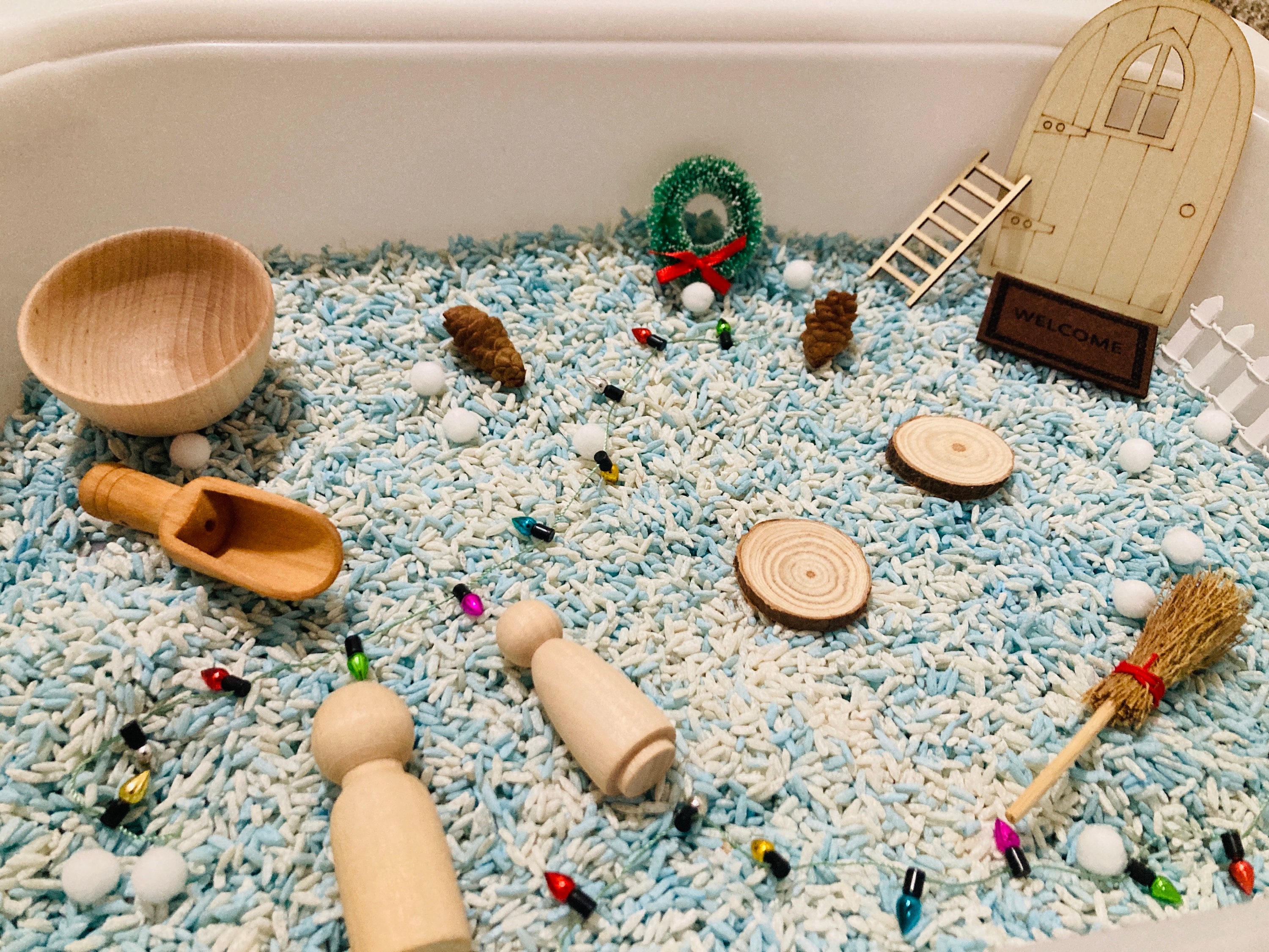 Winter Wonderland Sensory Bin/ Montessori/ Sensory Play/ Christmas ...