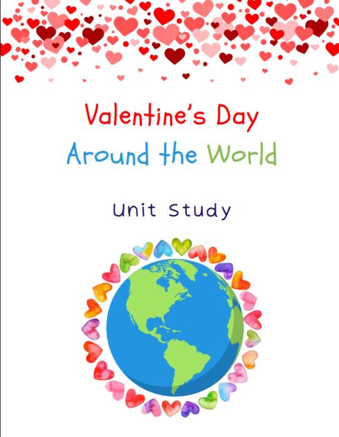 Valentine's Day Around the World Unit Study/k-5 Learning Resource - Etsy