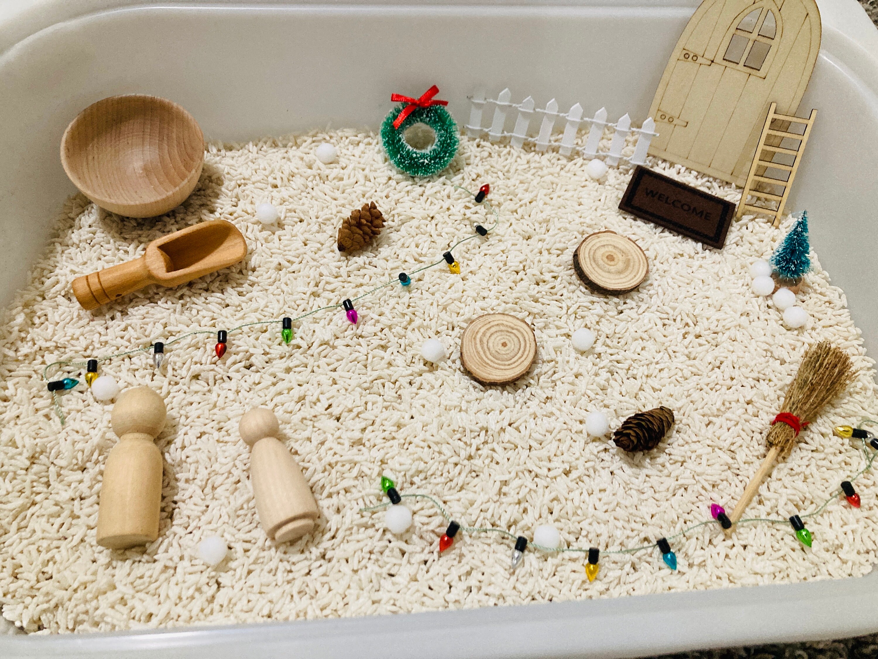 Winter Wonderland Sensory Bin/ Montessori/ Sensory Play/ Christmas ...