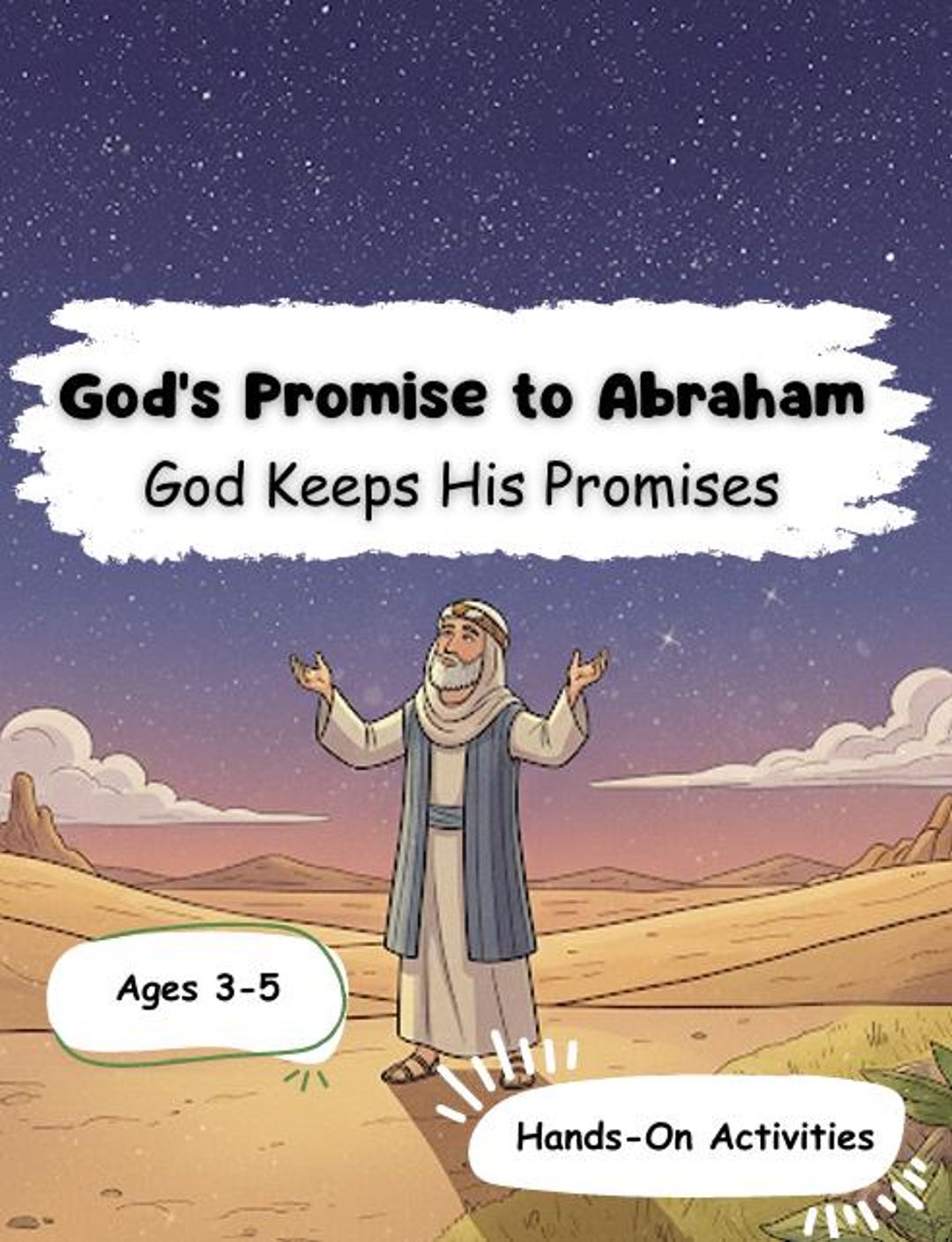 God's Promise to Abraham - Bible Lesson for Ages 3-5 - Etsy