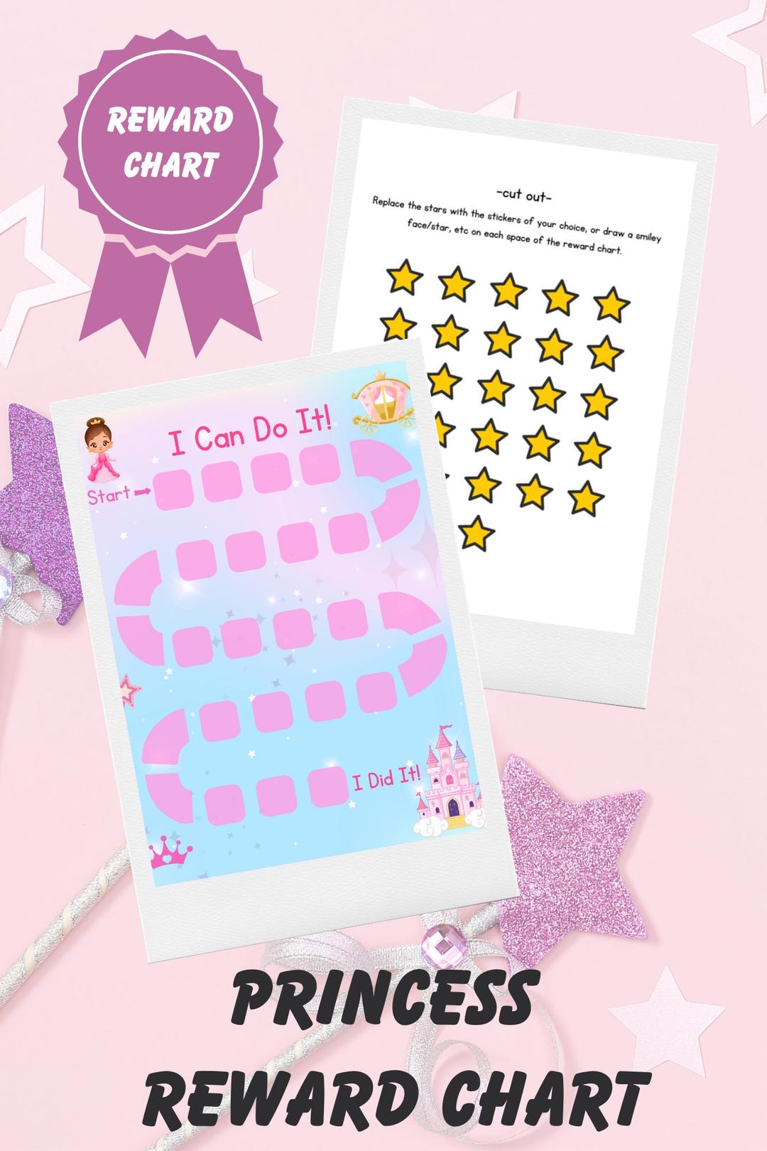 Princess Reward Chart/royal Themed Reward Chart - Etsy
