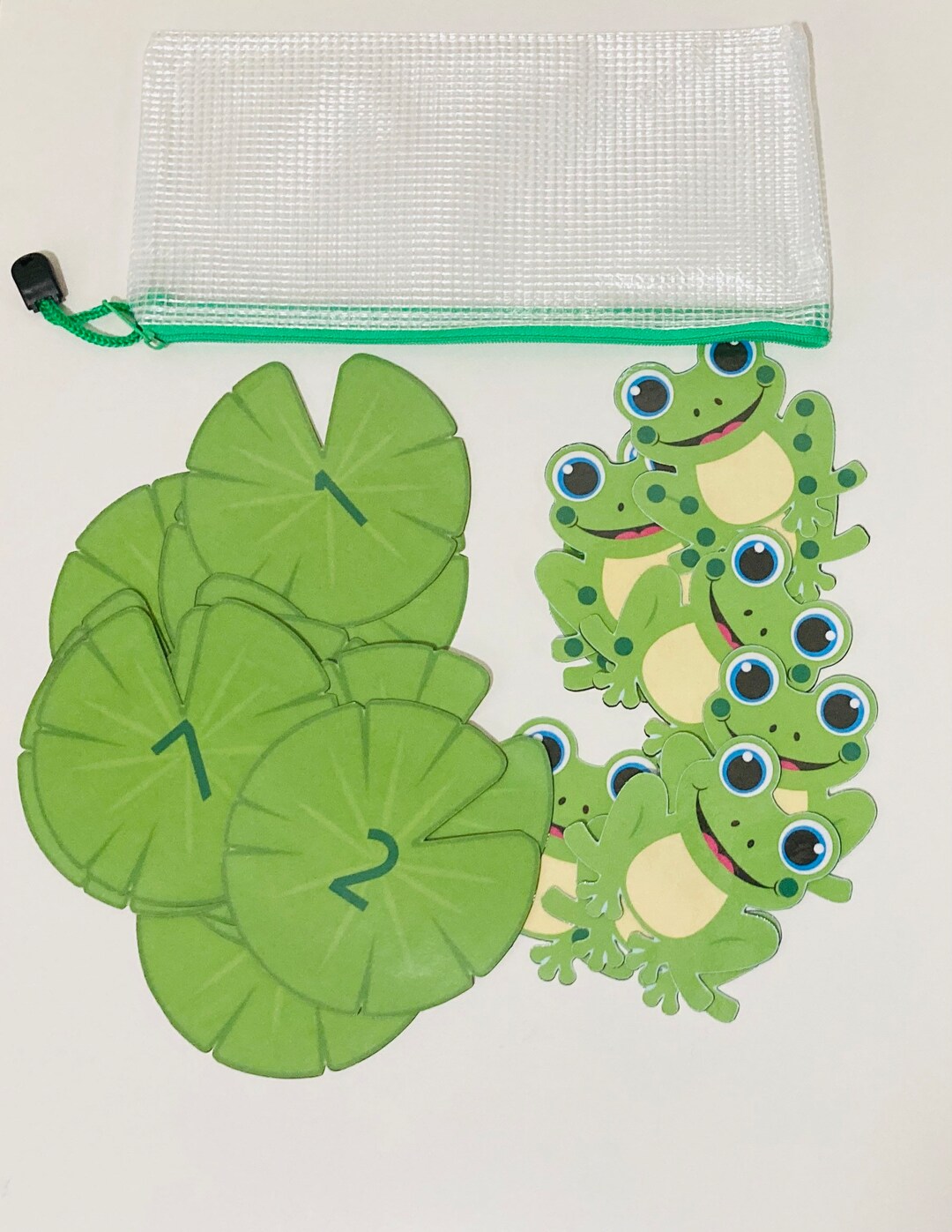 Counting Busy Bag/counting Frogs/math Center Activity - Etsy