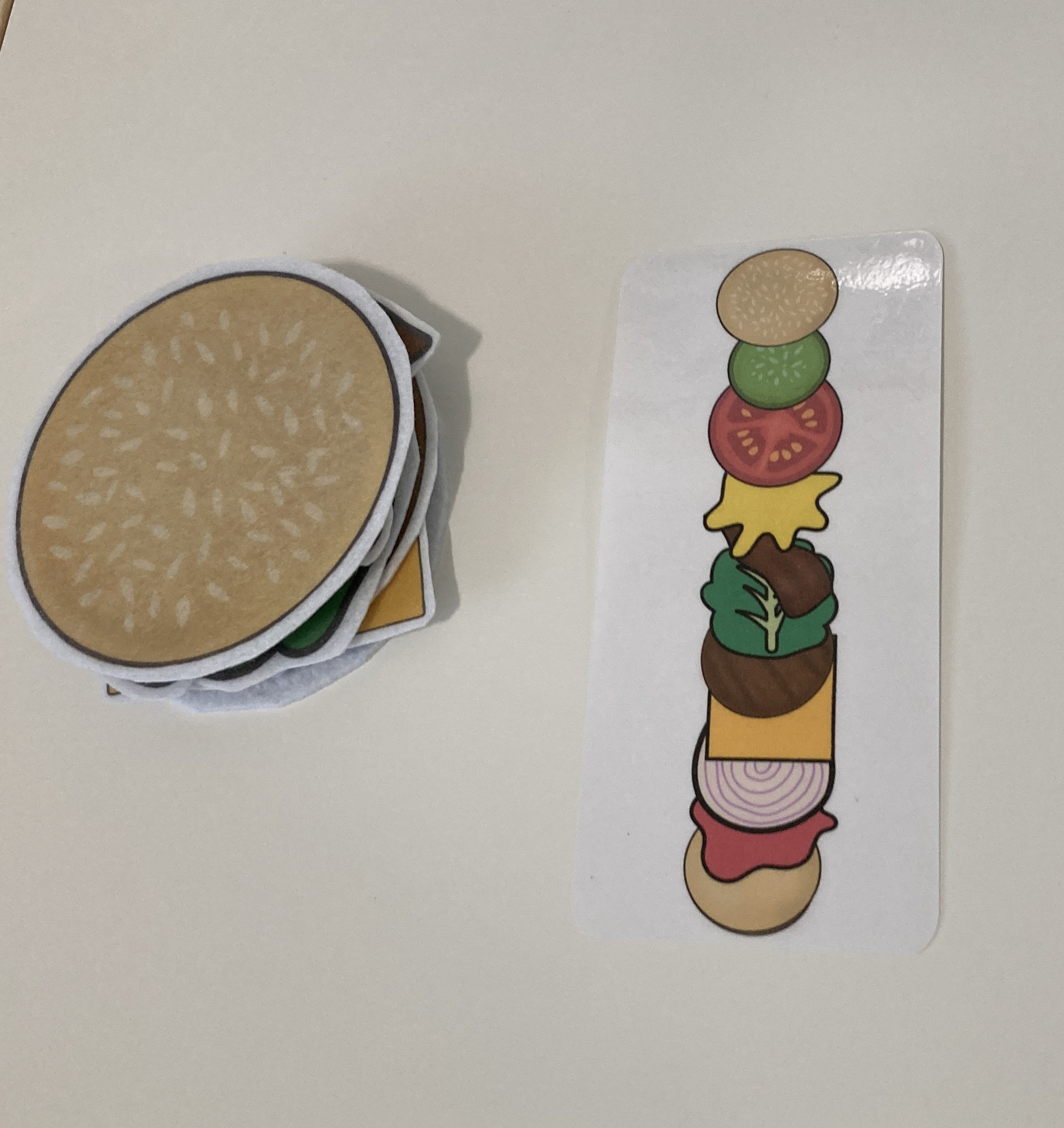 Build a Burger Busy Bag Felt Burger - Etsy