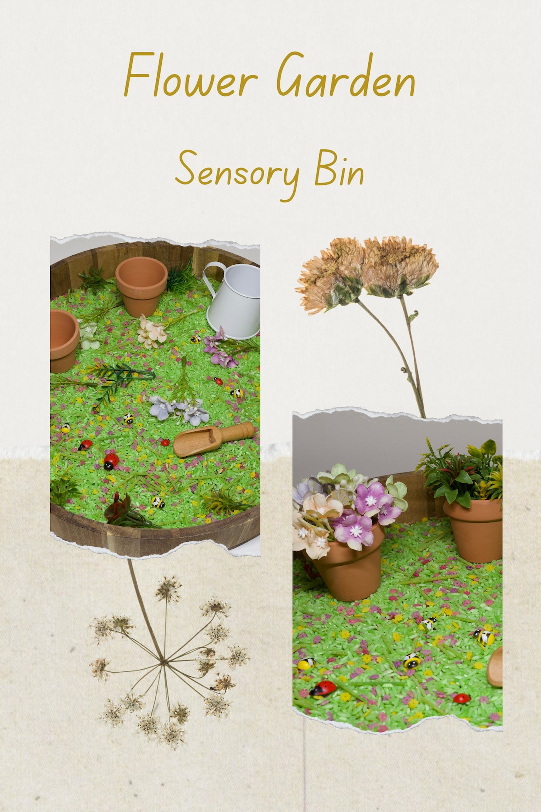 Flower Garden Sensory Bin/ Montessori/ Pretend Play/sensory Play ...