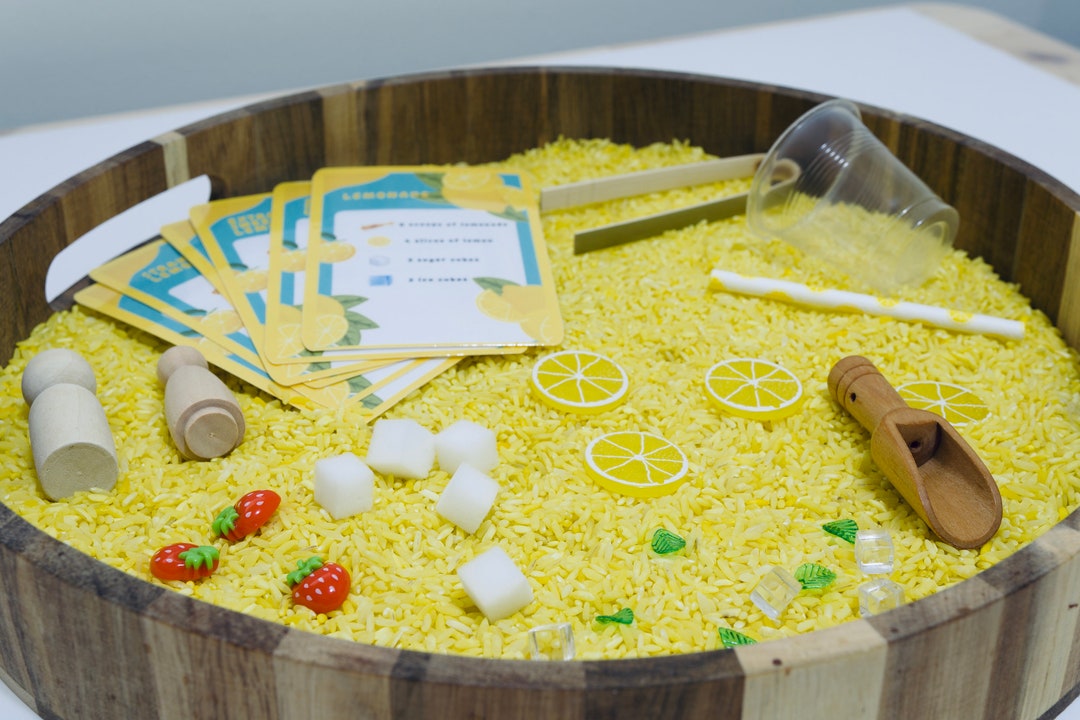 Lemonade Sensory Bin/ Montessori/ Pretend Play/sensory Play/ Summer ...