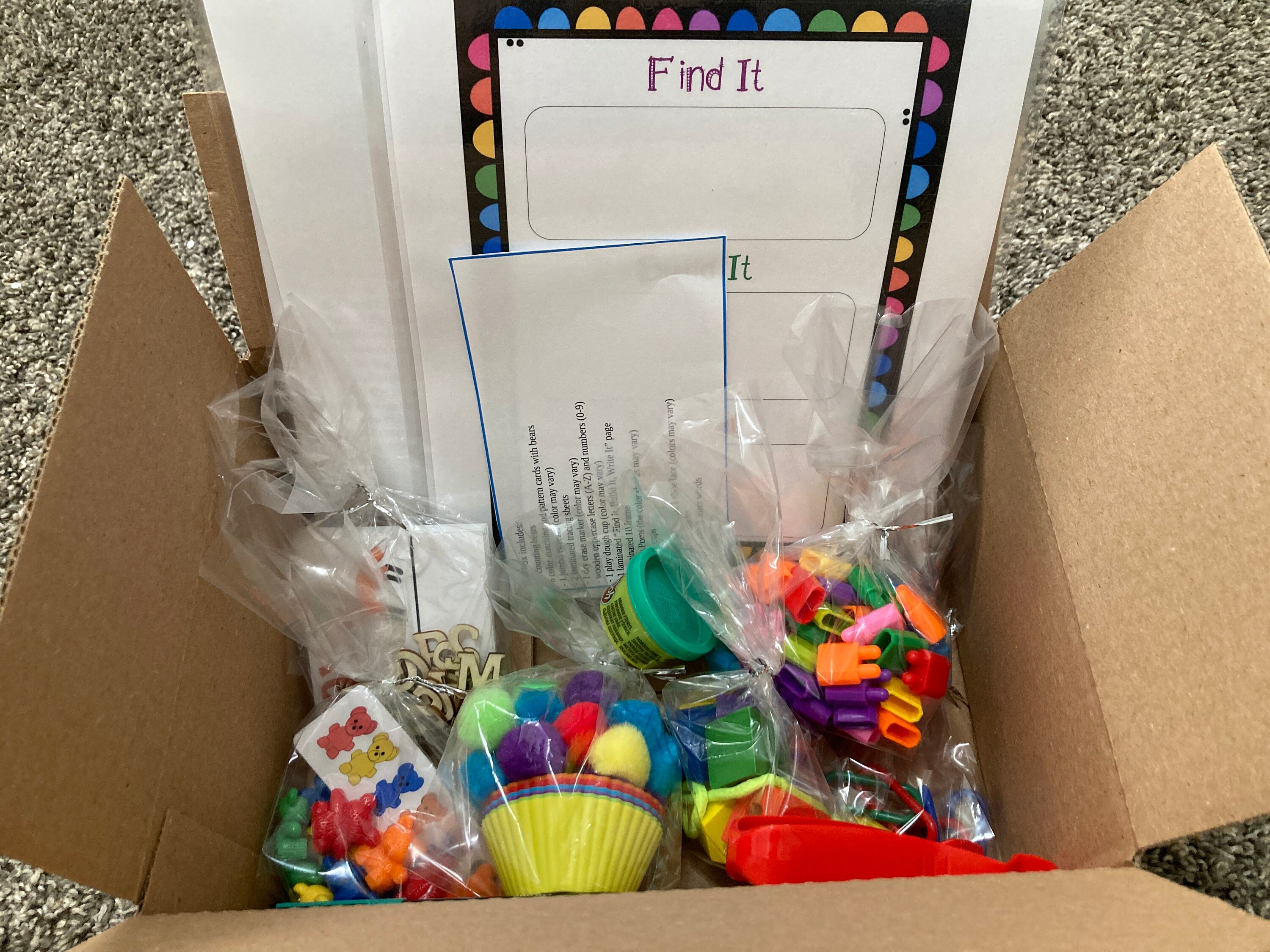 Busy Box Learning Kit Preschool - Etsy