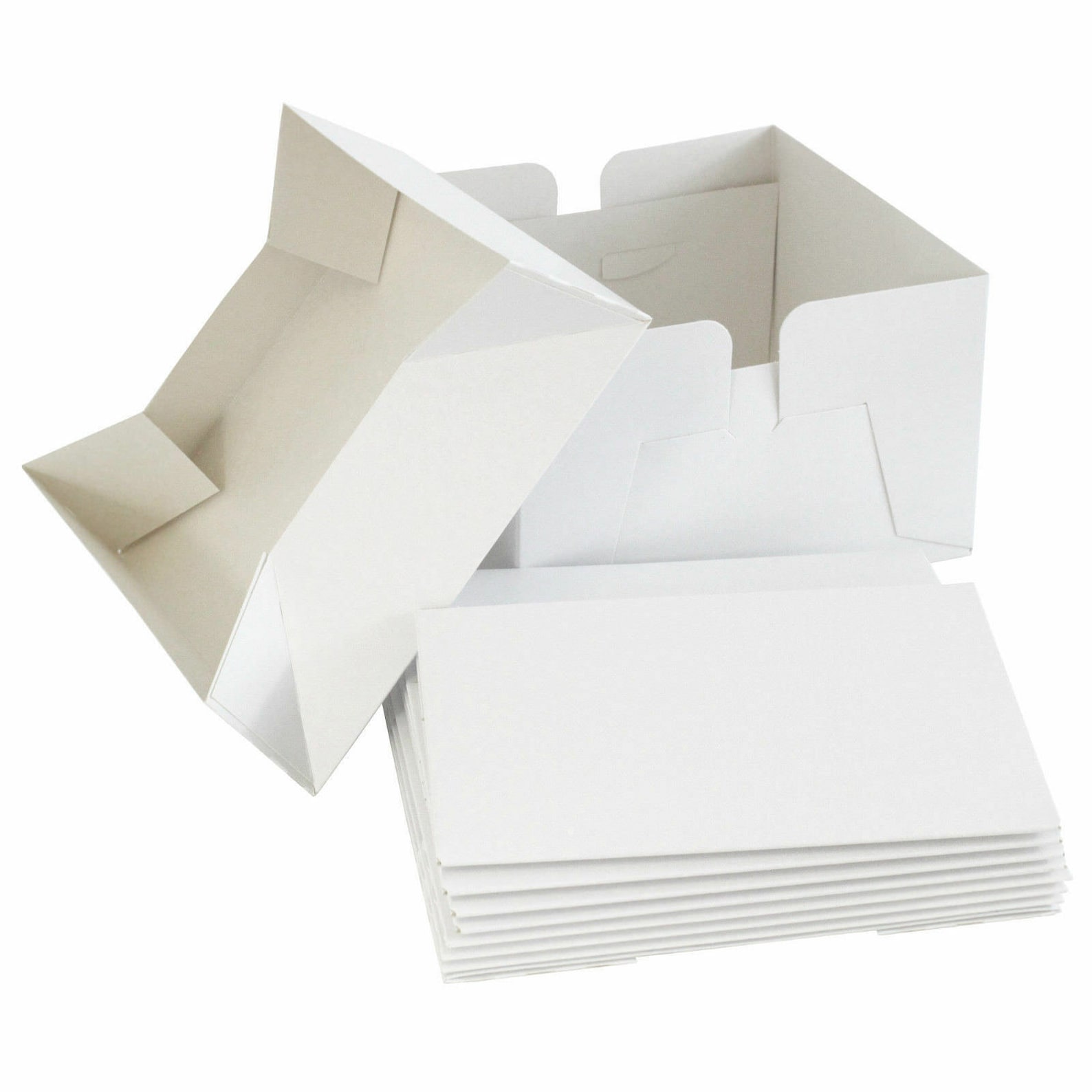White Wedding Cake Boxes and Lids 8 10 12 - Etsy